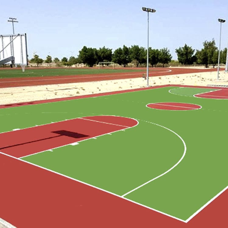 Outdoor sports flooring - POLYFLEX PU-EX - KDF - Sports Flooring ...