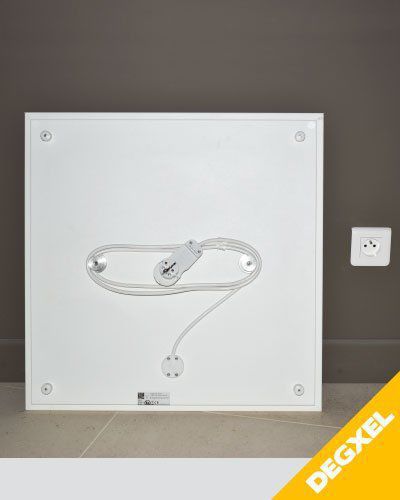 Electric radiator - CI-GLASS-350W-BLC - Heat4all France - 350 w ...