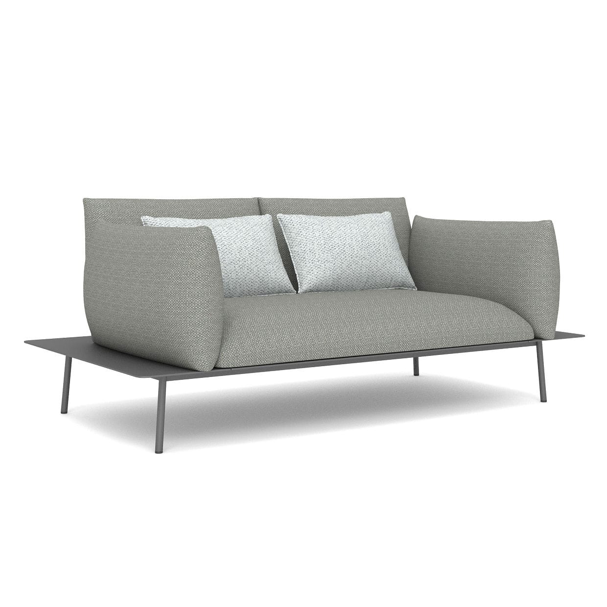 Contemporary sofa - KONA - IVINI - outdoor / Sunbrella® / gray