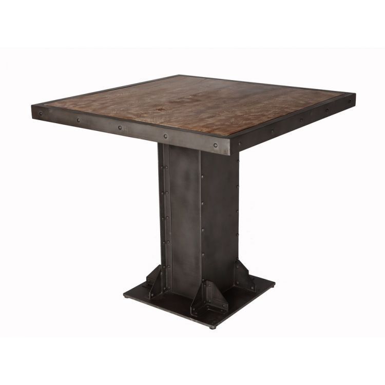 Industrial design dining table - PYRAM - Furniture BoutiQ - wooden ...