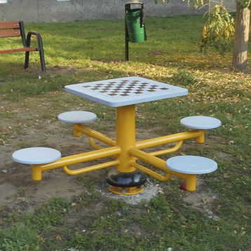 Outdoor chess table - THJ-B21S - Herkules Fitness - contemporary / for ...