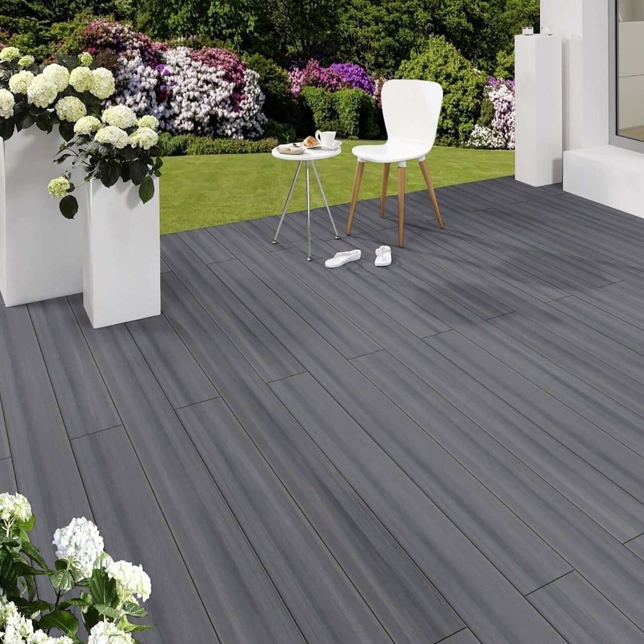 WPC decking board - GREY OUTDOOR - Décoplus Parquets - wood look ...