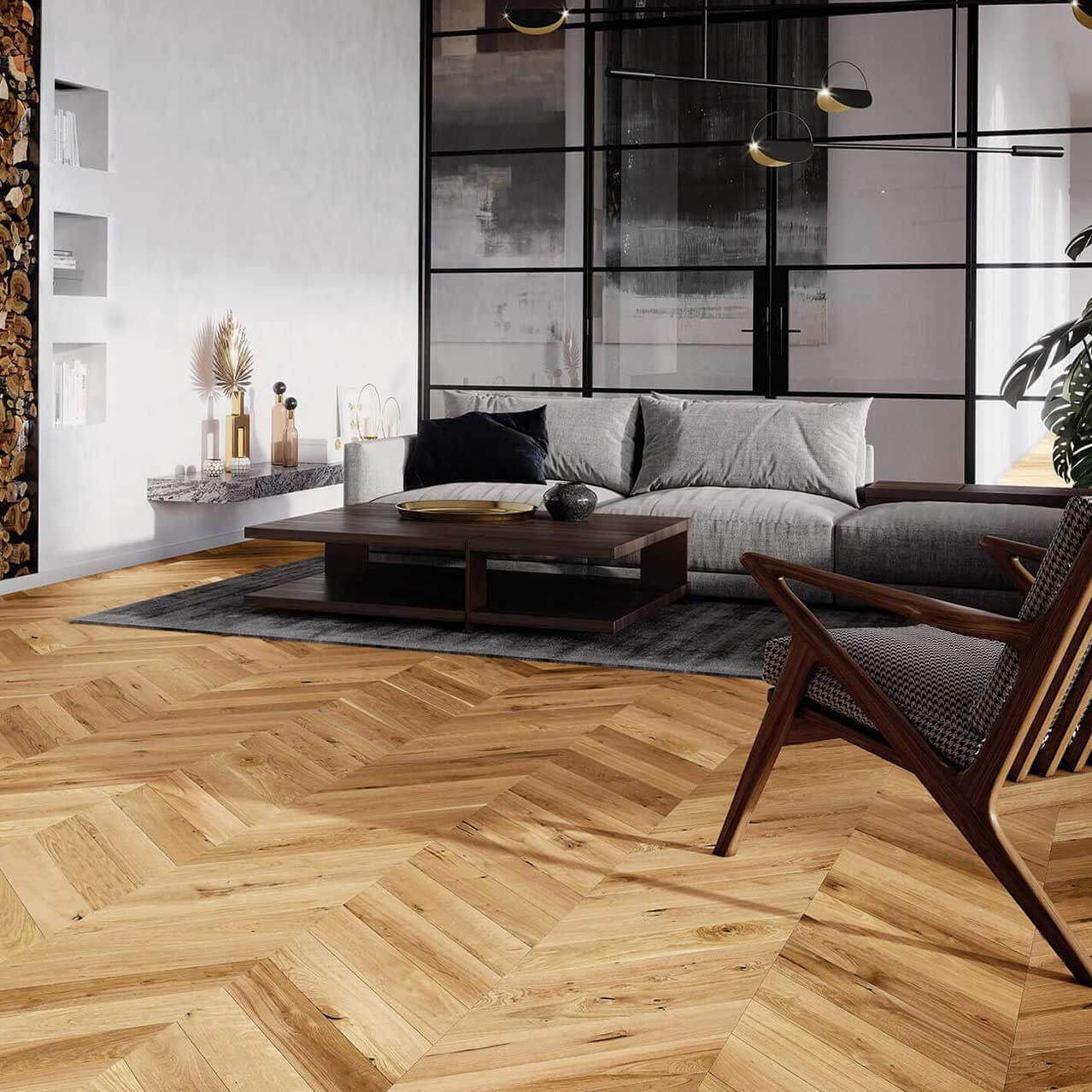 Engineered parquet floor - RUSTIQUE NATUR - Décoplus Parquets ...