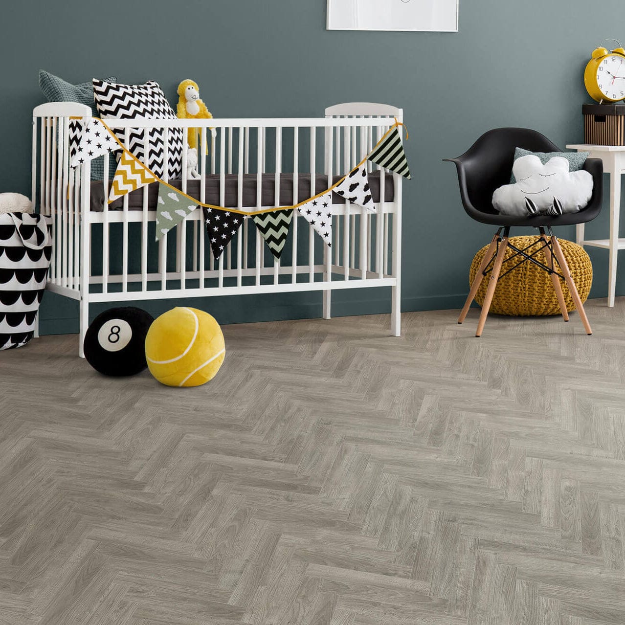 Oak laminate flooring - BATON ROMPU JAVA LIGHT GREY - Décoplus Parquets ...