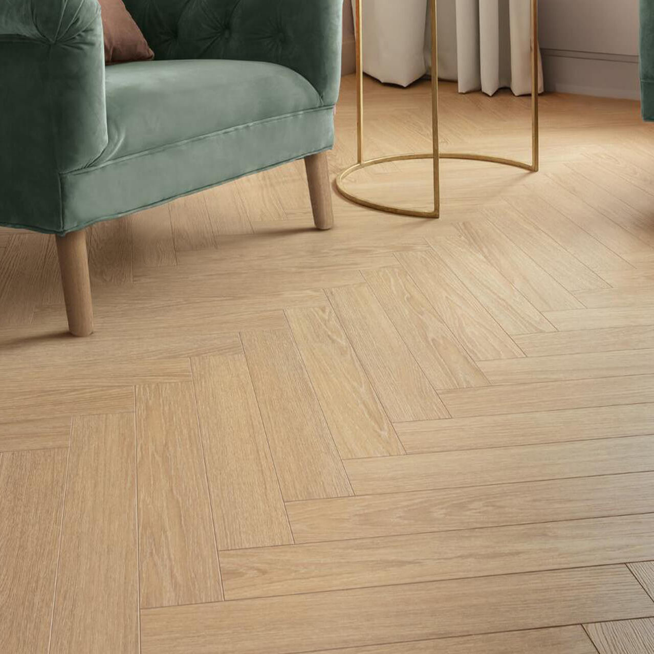 Oak laminate flooring - BATON ROMPU CHARME LIGHT NATUREL - Décoplus ...