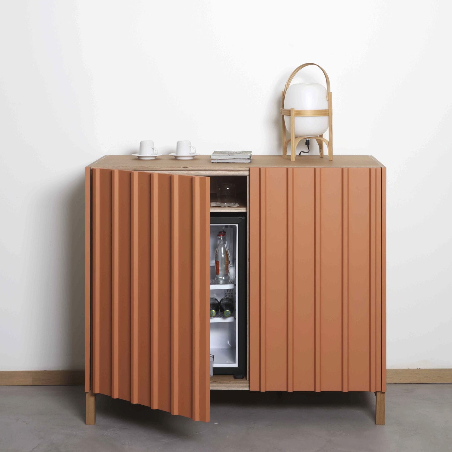 Contemporary mini bar cabinet - NATURE - BUSTPER, S.A. - wooden ...