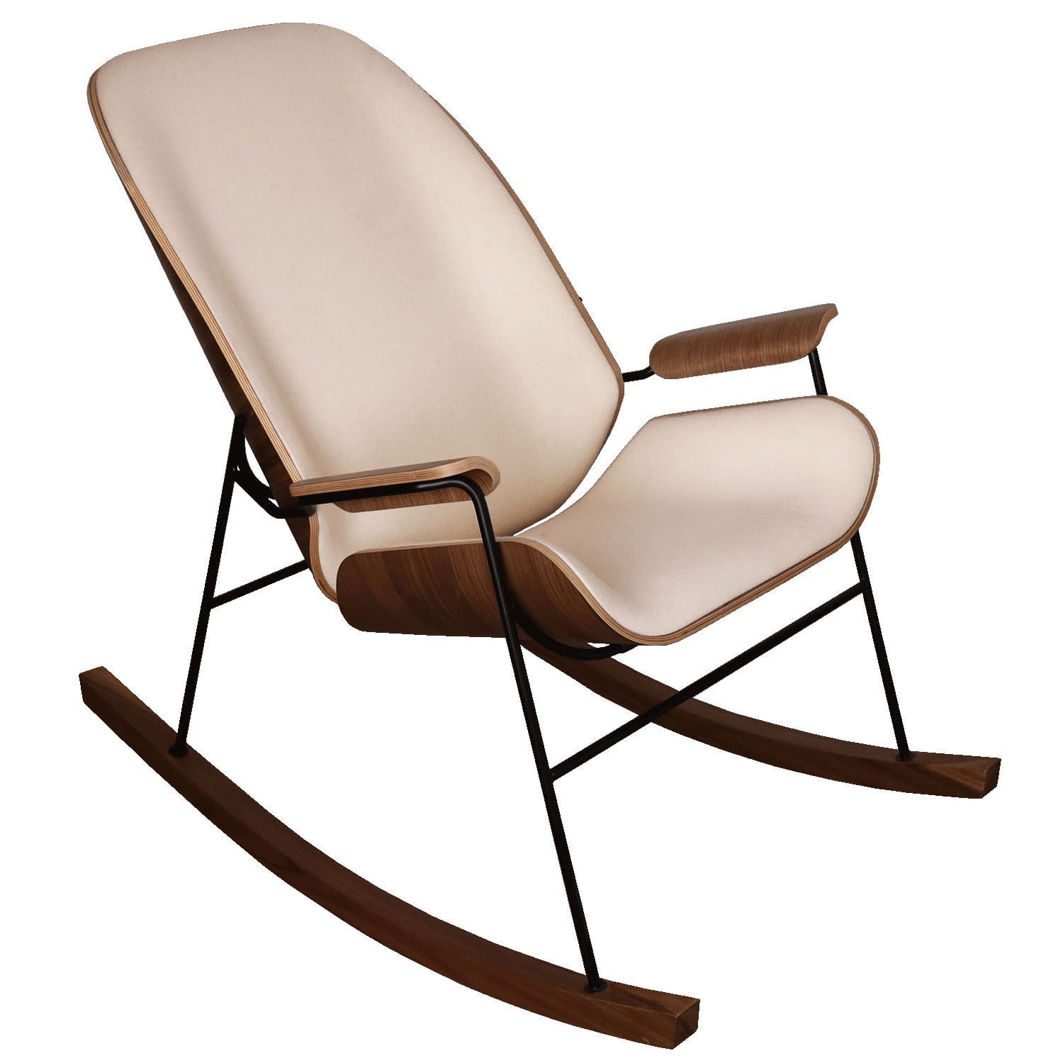 Rocking chair - 205002 - Shabbes - contemporary / indoor / walnut