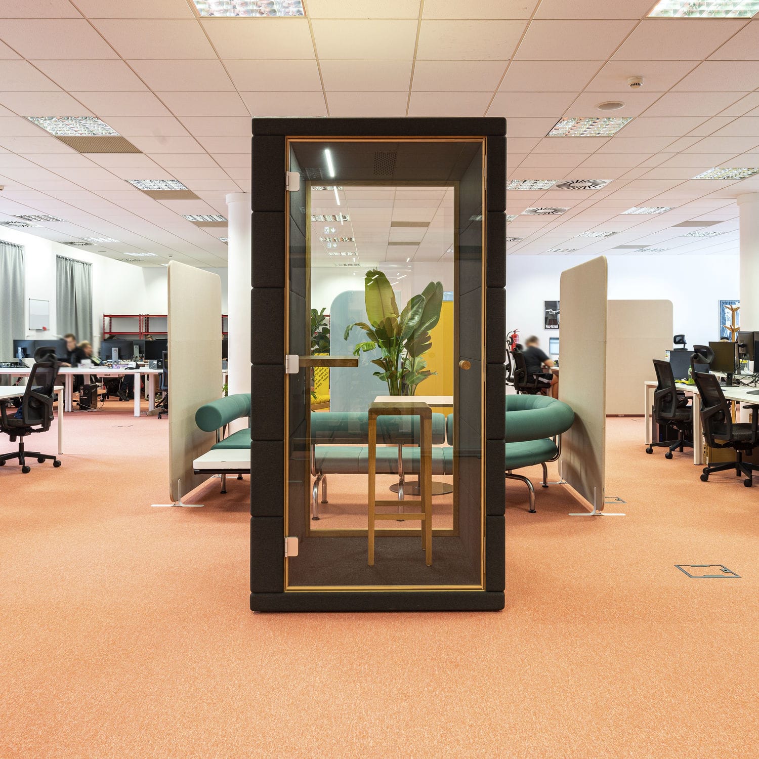 Acoustic office pod - MICROOFFICE PRIME - SilentLab - with glass door ...