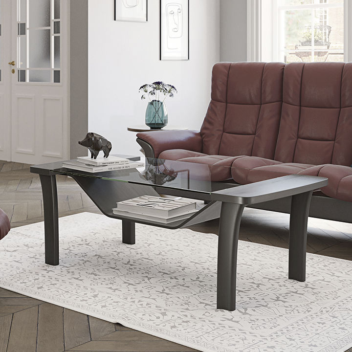Contemporary coffee table - WINDSOR - Stressless - beech / tempered ...