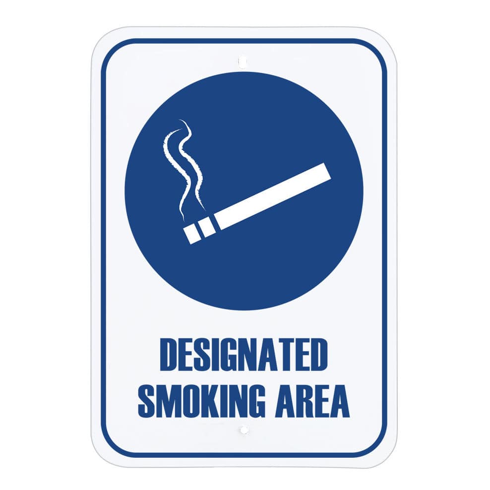 Outdoor signage plate - SMOKING SIGNS - FEPRO - wall-mounted / fixed ...