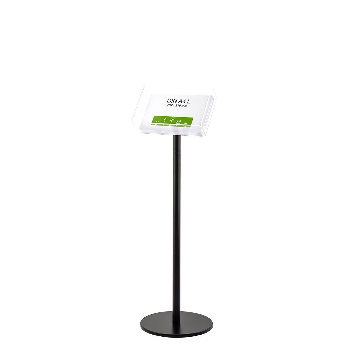 Free-standing brochure holder - Q EZI - FEPRO - floor-standing / powder ...