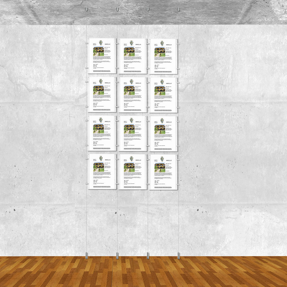 Hanging display panel - IMS - FEPRO - indoor / advertising / acrylic