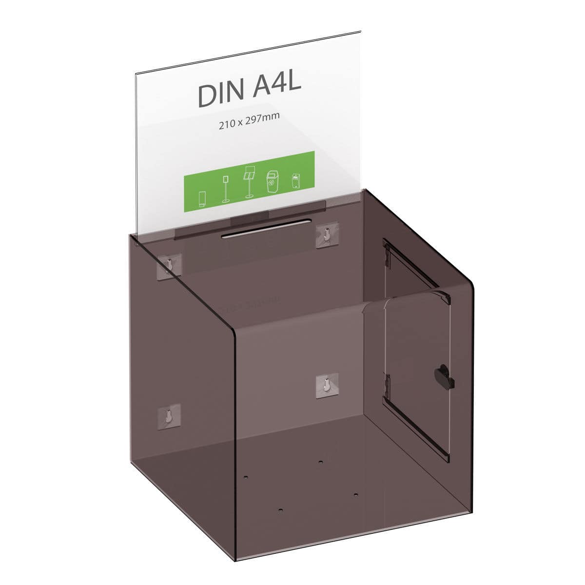 Ballot box - XL - FEPRO - countertop / wall mount / lockable