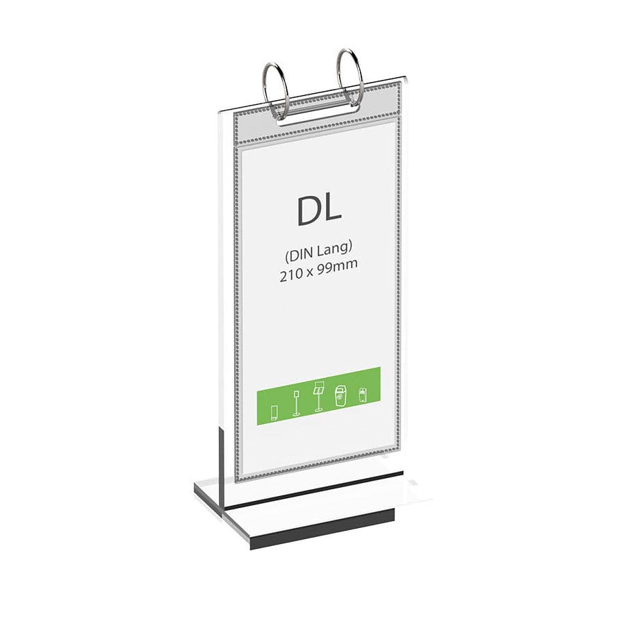 Free-standing display panel - FLIP - FEPRO - indoor / acrylic