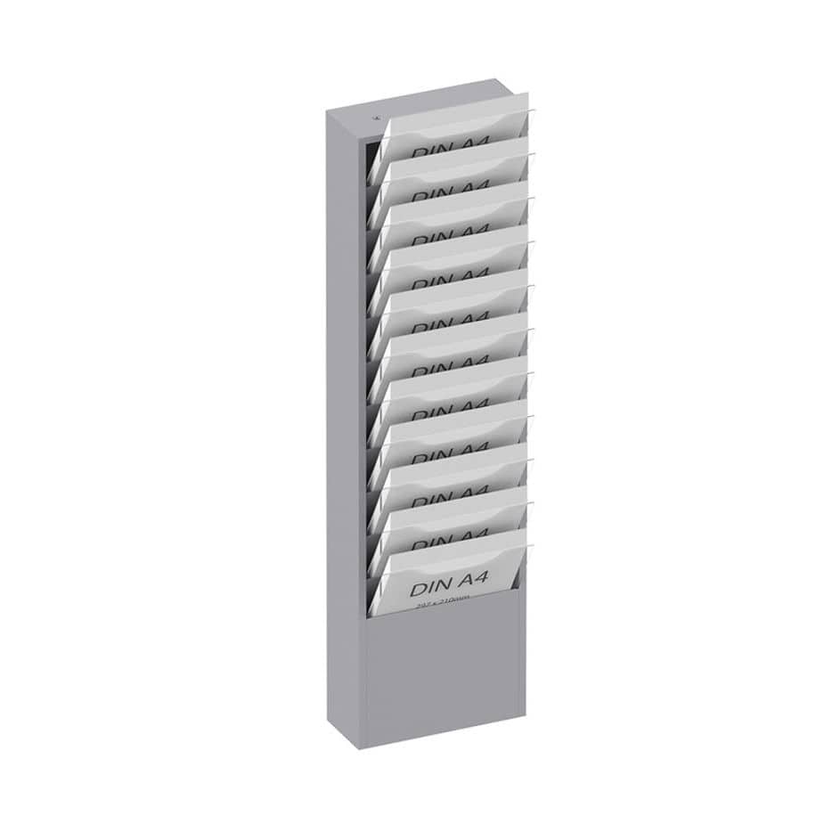 Wall-mounted brochures rack - SORTI - FEPRO - galvanised steel / commercial