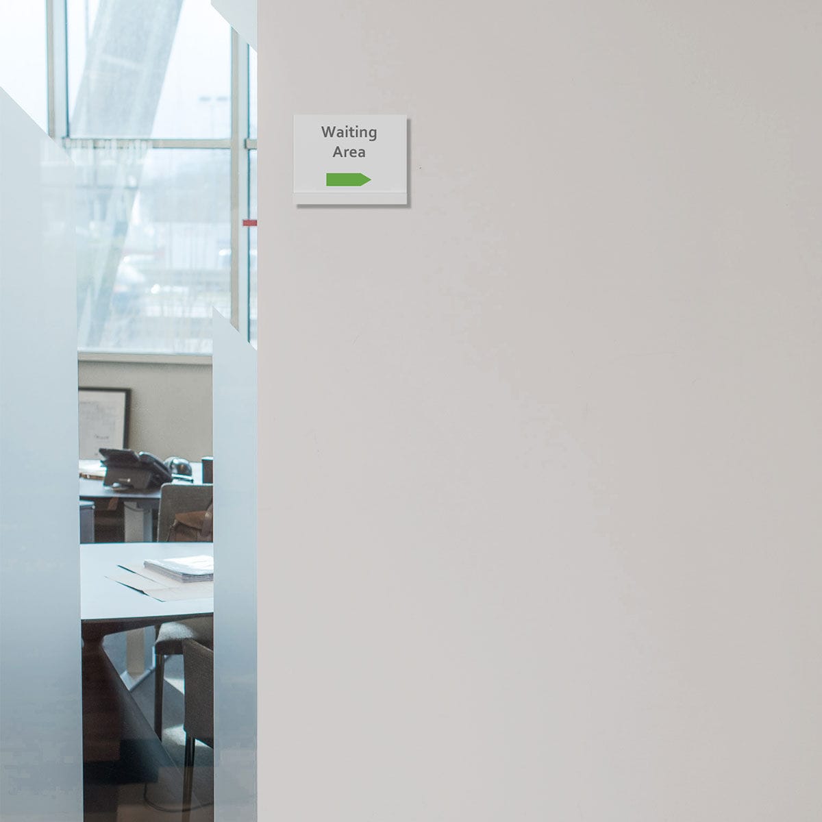 Door signage plate - CLIP - FEPRO - wall-mounted / acrylic / glass