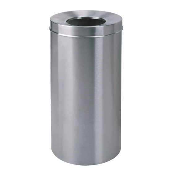 Public trash can - KUBEL - FEPRO - stainless steel / without lid / outdoor