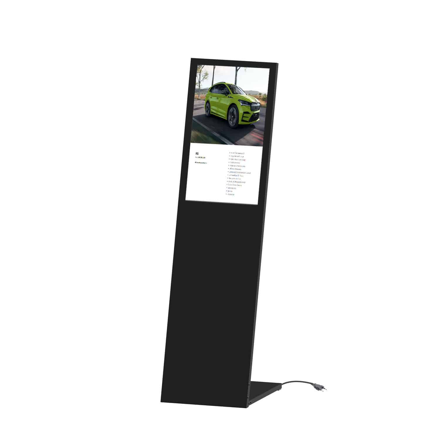 Digital display panel - PLANAVISION BLACK - FEPRO - free-standing / steel