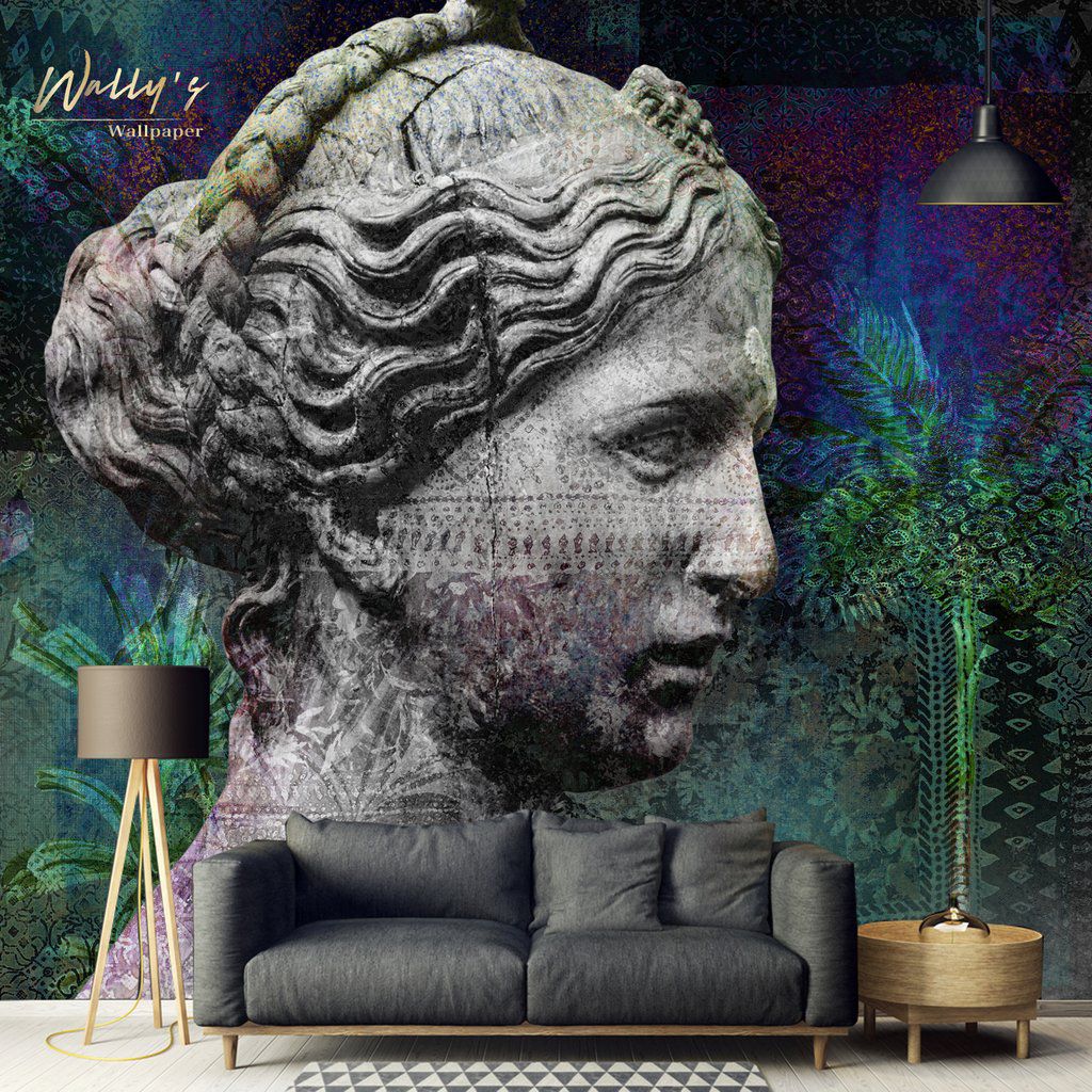 Contemporary wallpaper - ETHNICA-ROMAN - Wally's - patterned / gray ...