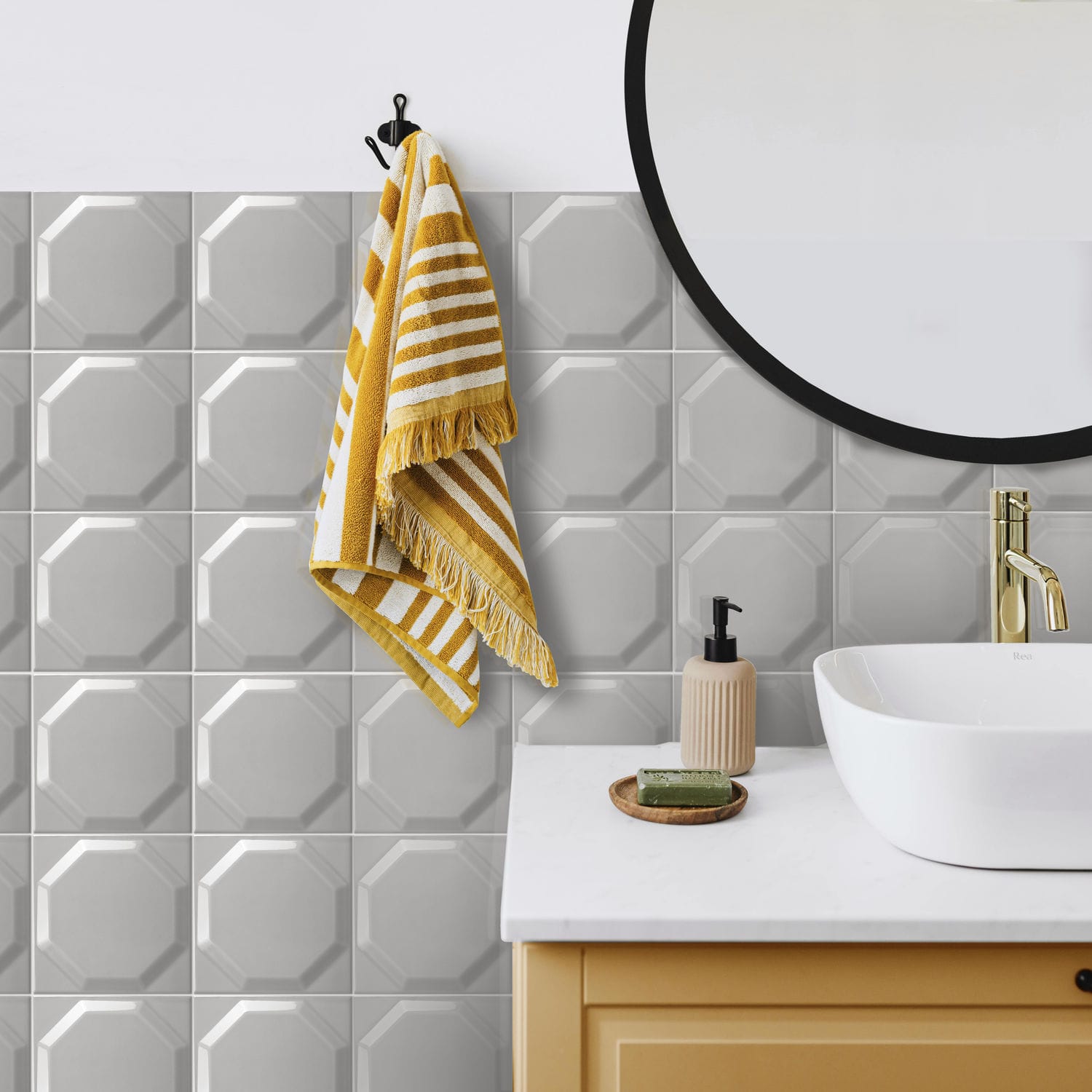 Indoor tile - OCTAGON | 15x15 - CERAGNI | WALL CERAMIC TILES - bathroom ...