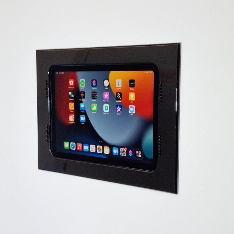 Wall-mounted iPad® holder - 002-1-424-BL - Wall-Smart - home ...