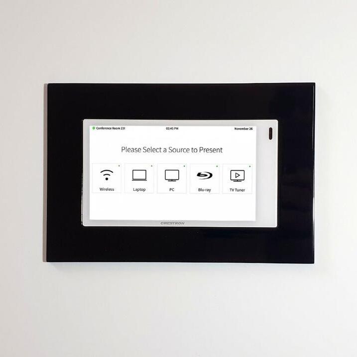 Wall-mounted touchscreen holder - 012-1-829-BL - Wall-Smart ...