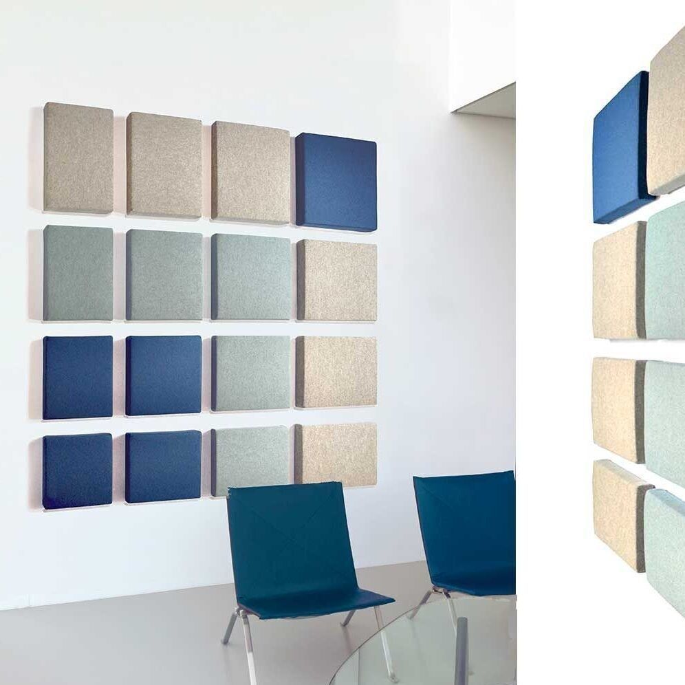 Wall-mounted acoustic panel - KIEZEL - studioVIX - felt / wool / PET