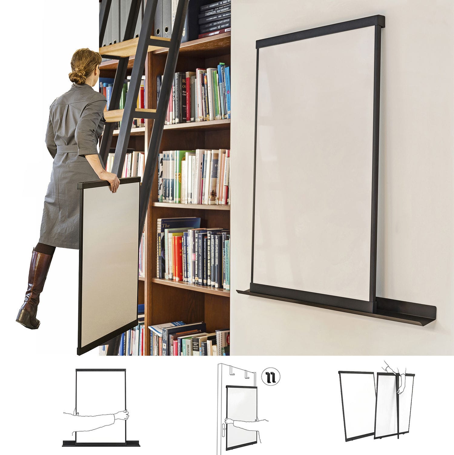 White board - SNIP - studioVIX - magnetic / erasable / presentation