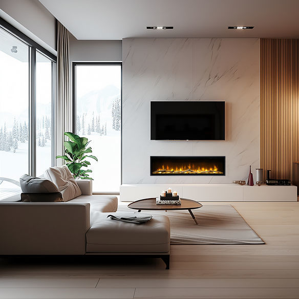 Electric fireplace - IGNITE EVOLVE 50 - Dimplex - built-in / wall / Single-sided