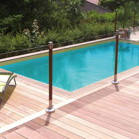 Protective barrier - ATLANTEK - AQUATIC SERENITY - fixed / glass / pool