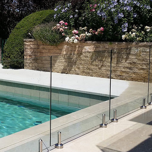 Protective barrier - PACIFIC - AQUATIC SERENITY - fixed / glass / pool