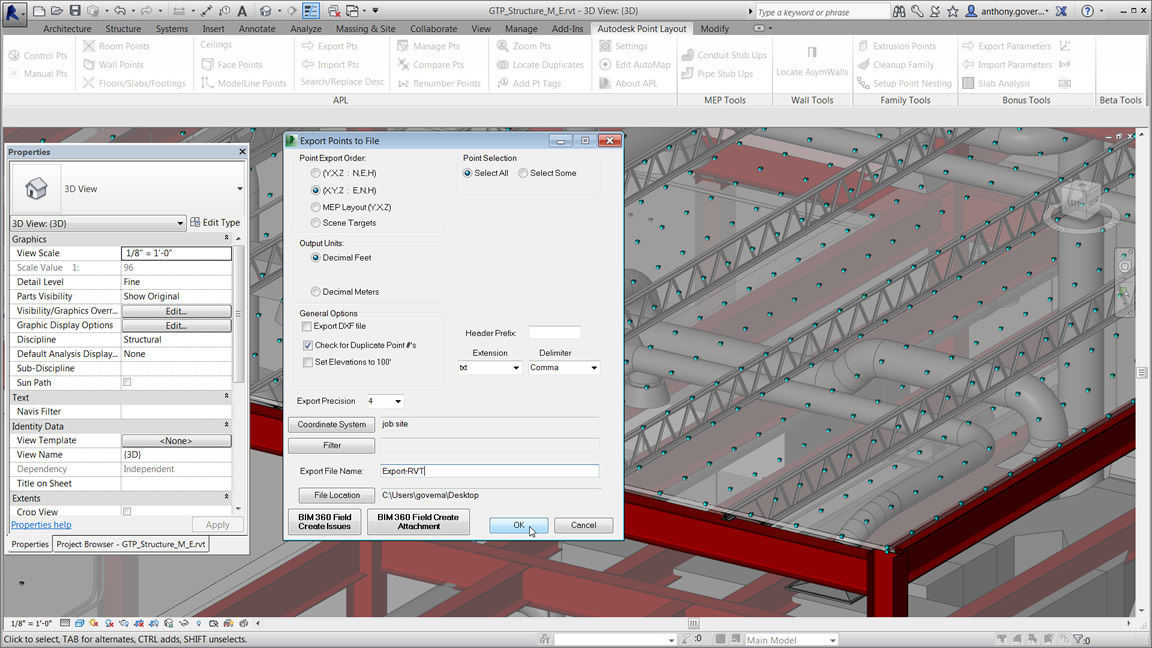 Sustainable design software - POINT LAYOUT - Autodesk - modeling / for ...