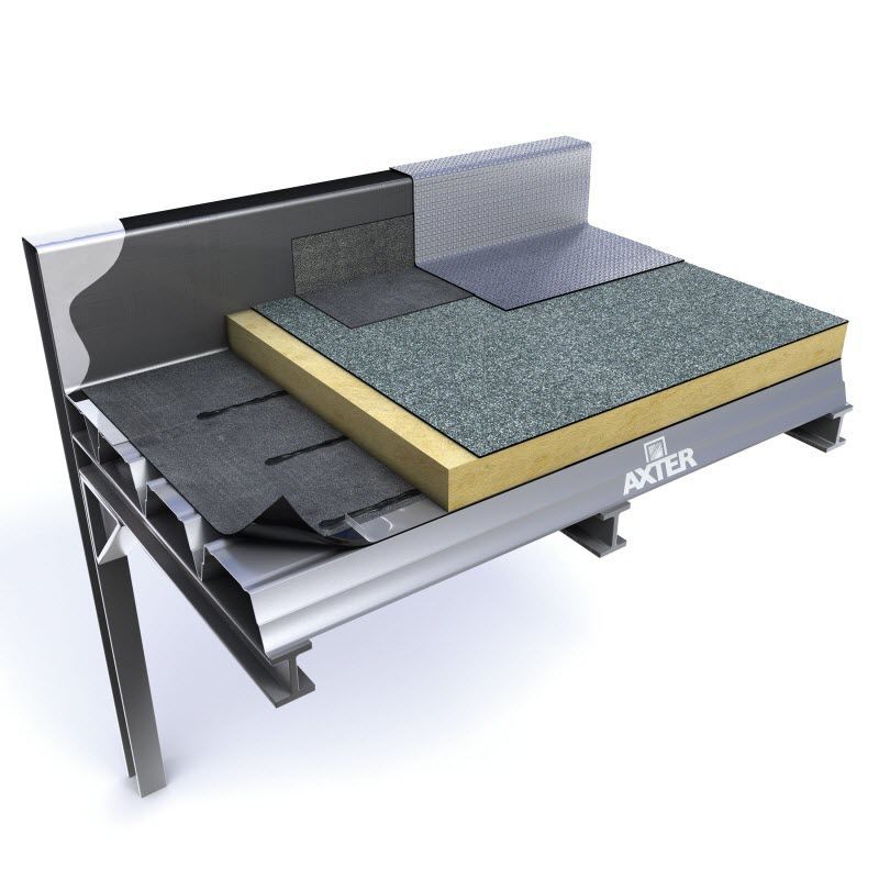 Flat roof waterproofing membrane - O'TOP - AXTER - green roof / roll / SBS asphalt