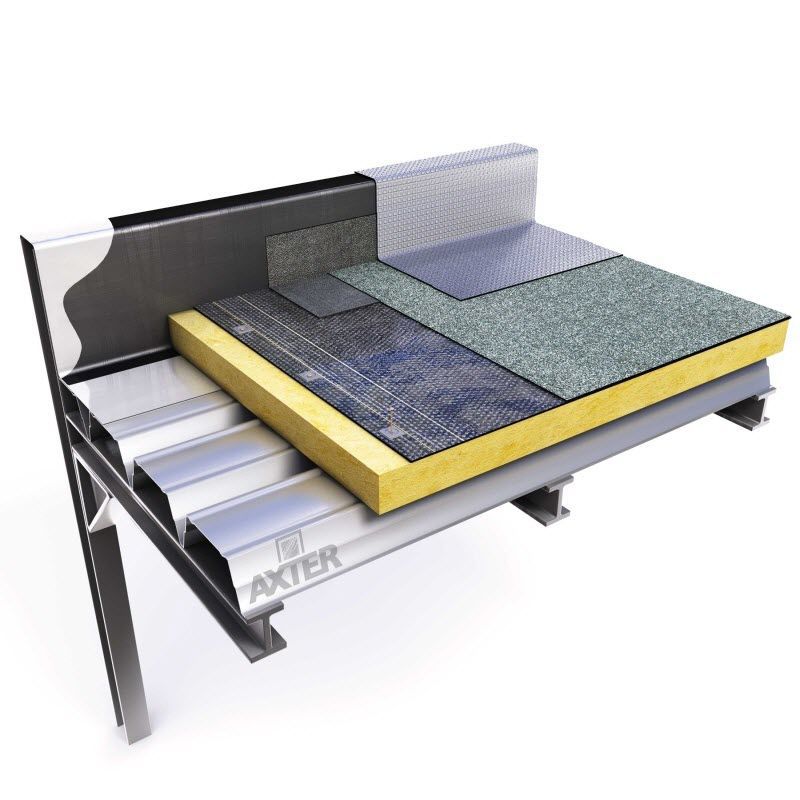 Flat roof bituminous waterproofing - TOPFIX® - AXTER - green roof