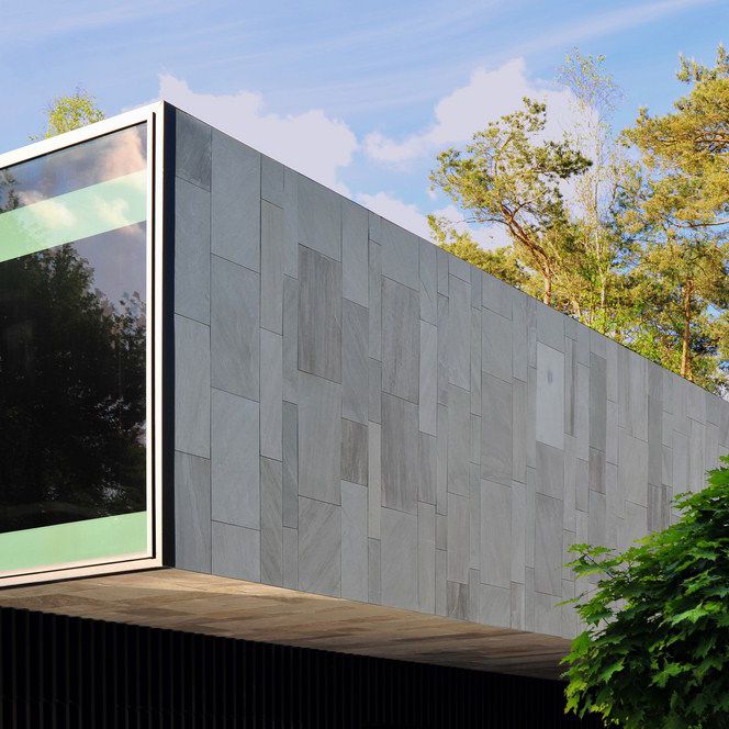 Sandstone wall cladding - NATURAL STONE - KANDLA GREY SANDSTONE ...