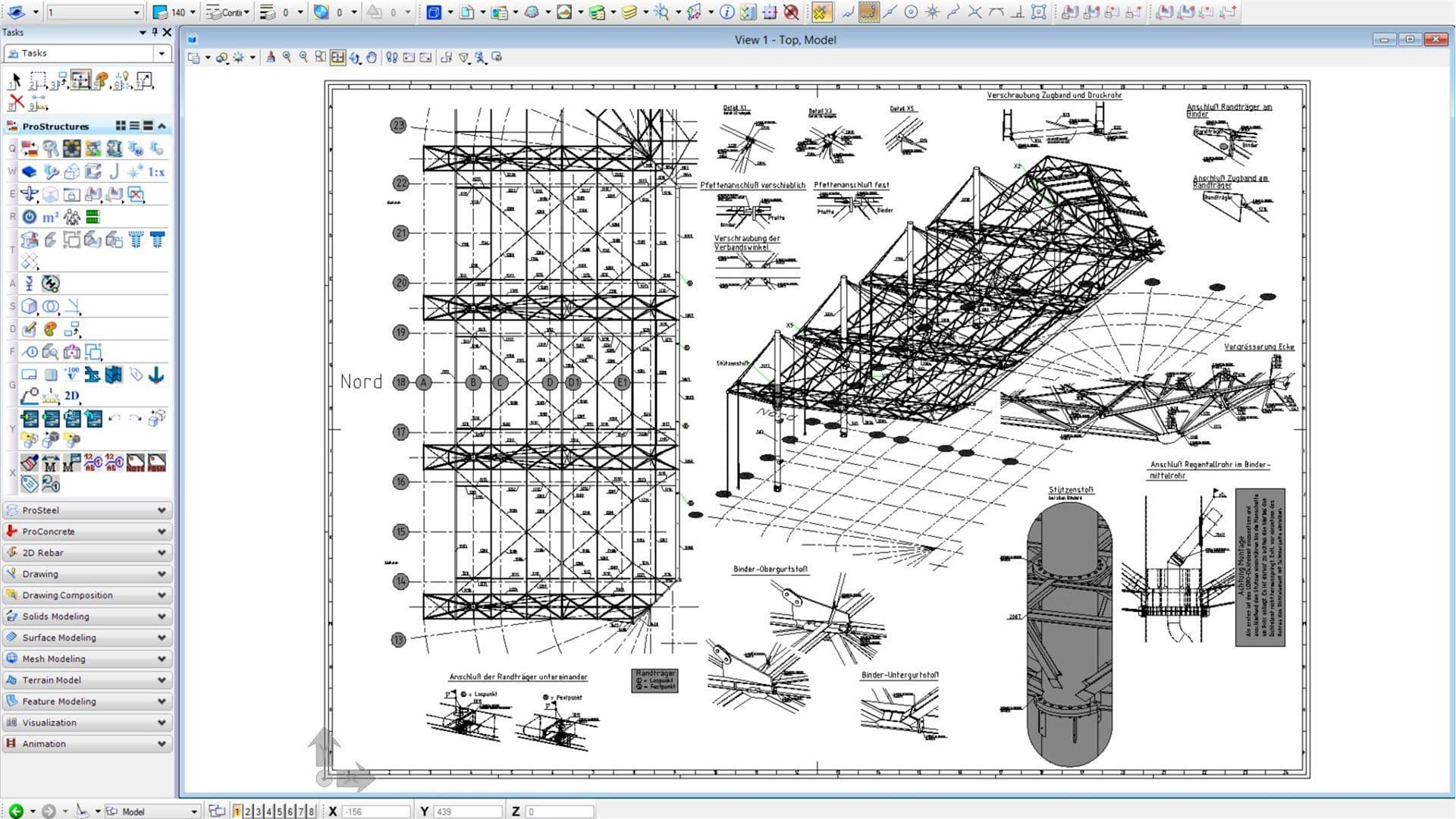 Design software - PROSTRUCTURES - BENTLEY SYSTEMS - drawing / for concrete structures / for ...