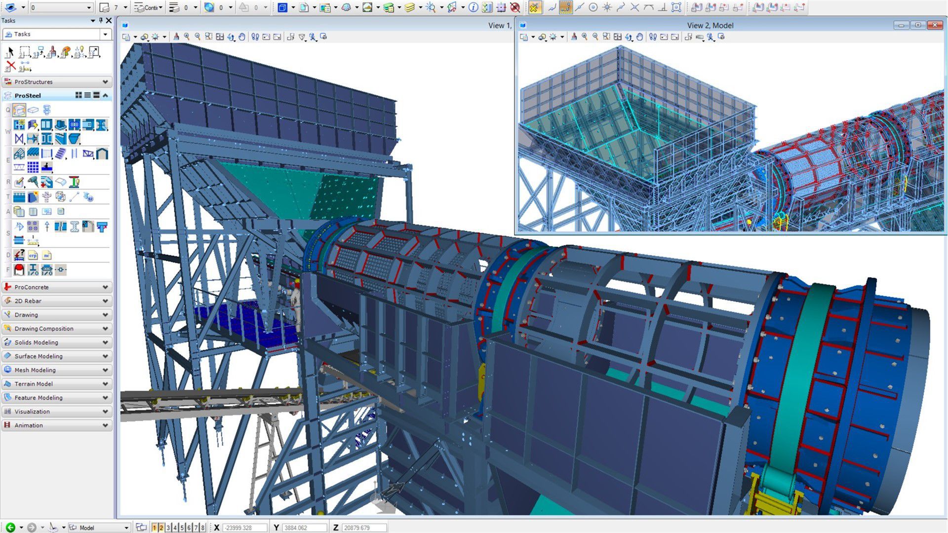 Design software - PROSTEEL - BENTLEY SYSTEMS - modeling / for concrete structures / for steel ...