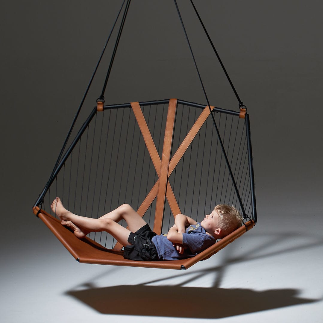 Hanging armchair - SLING ANGULAR - Studio Stirling - contemporary ...