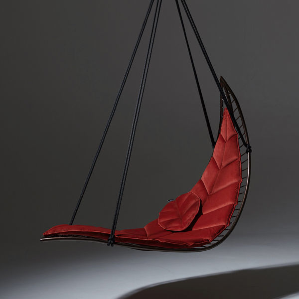 Hanging armchair - LEAF SHORT - Studio Stirling - contemporary / fabric ...