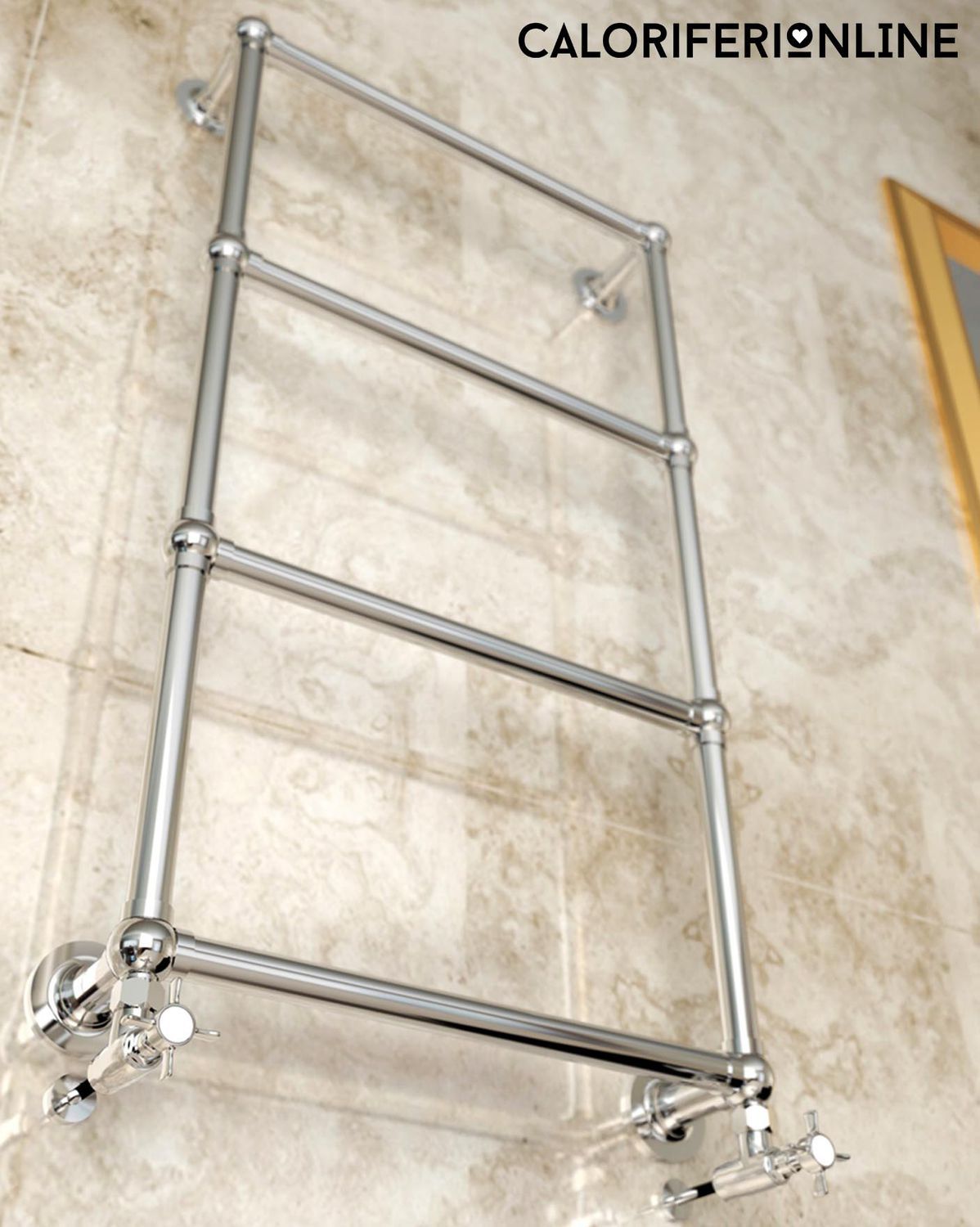 Hot water towel radiator - RETRÒ II - CaloriferiOnline - electric / 0 ...