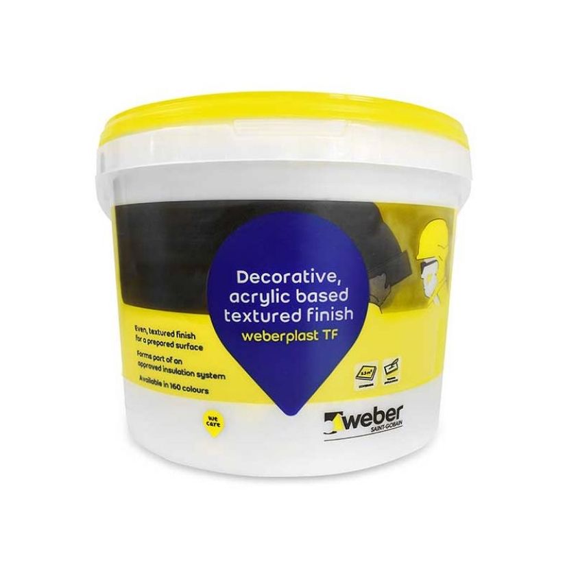 Decorative coating - WEBERPLAST TF - Weber - insulating / outdoor / for ...