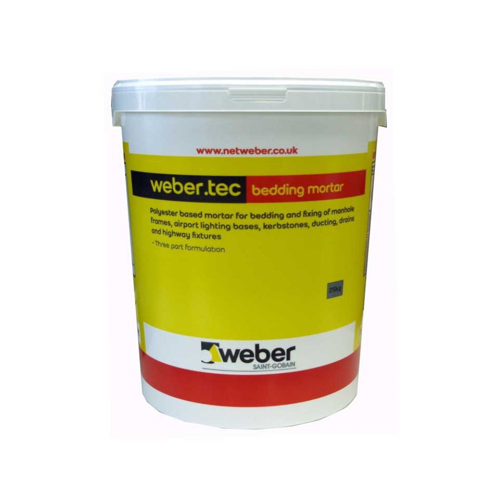 Fixing mortar - WEBERTEC BEDDING - Weber - for concrete / gray / durable