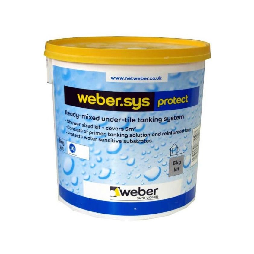 Wall liquid waterproofing - WEBERSYS PROTECT - Weber - for floor ...