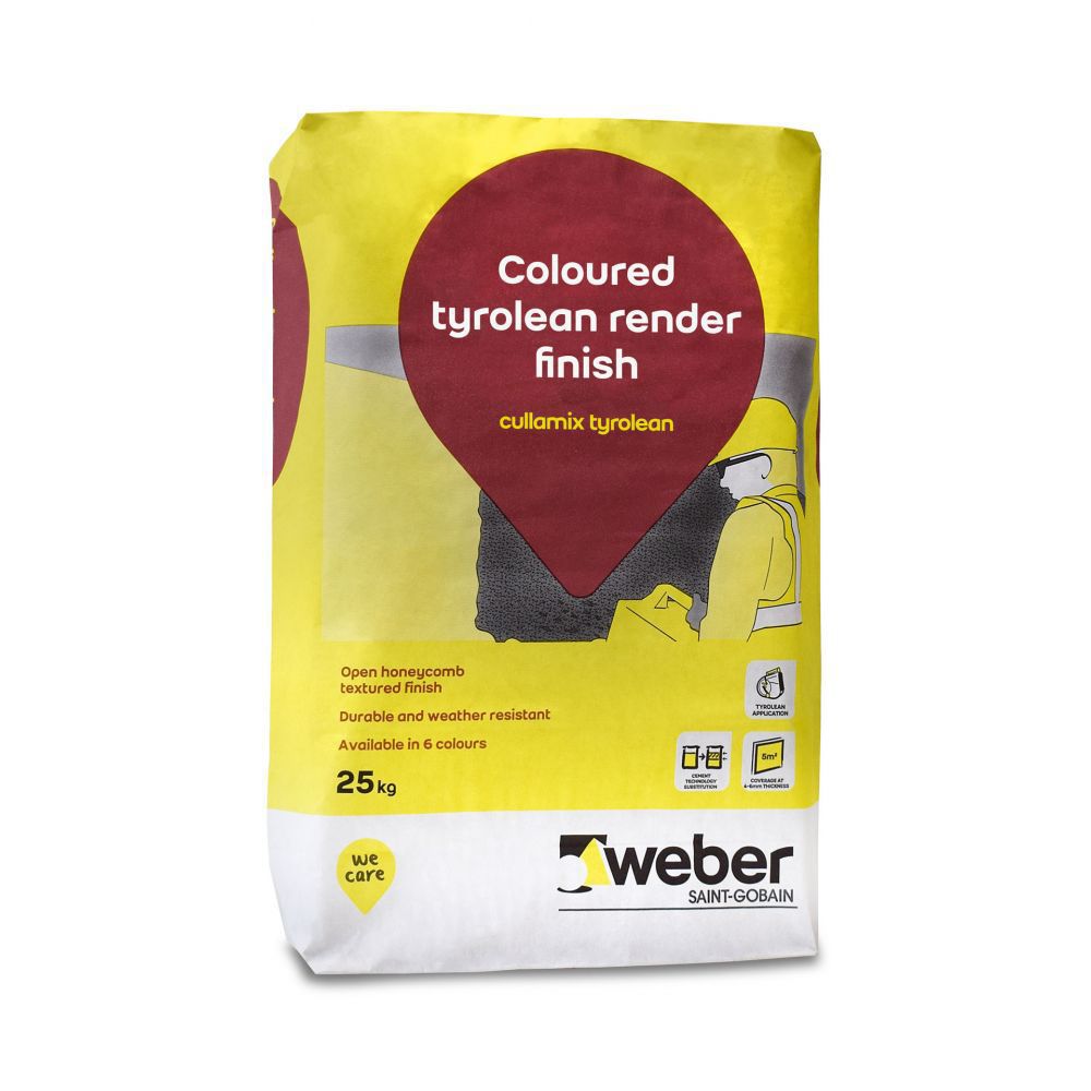 Smoothing mortar - CULLAMIX TYROLEAN - Weber - for concrete / cement / gray