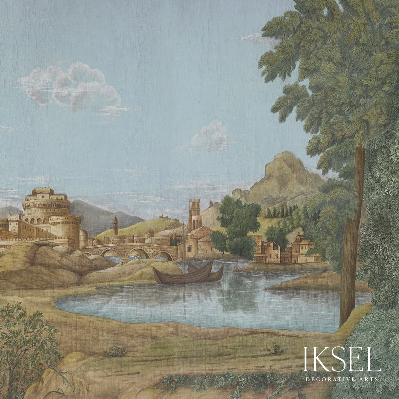 Contemporary wallpaper - SC122 Arcadia - Iksel Decorative Arts - nature ...