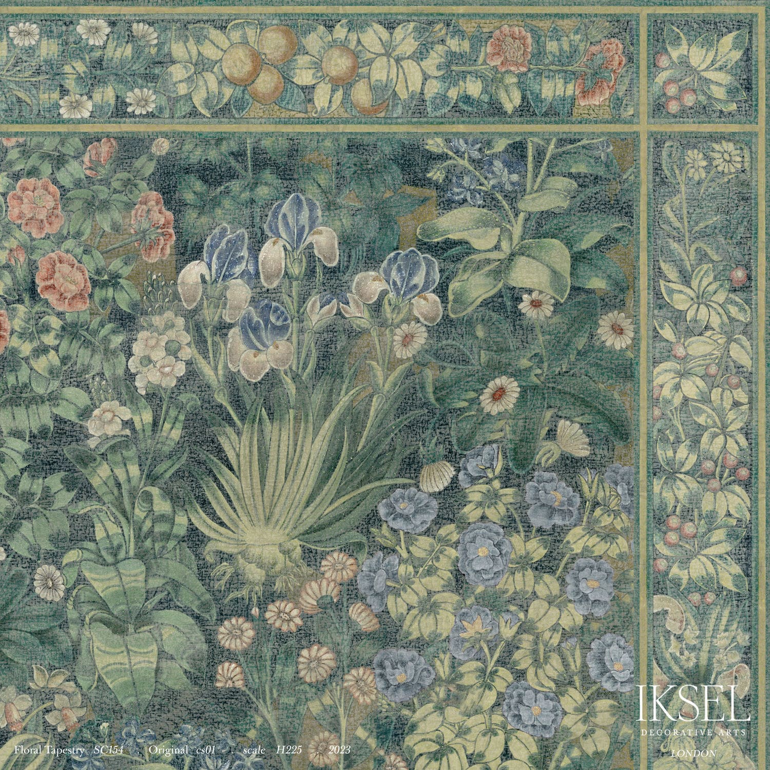 Contemporary wallpaper - SC154 Floral Tapestry - Iksel Decorative Arts ...
