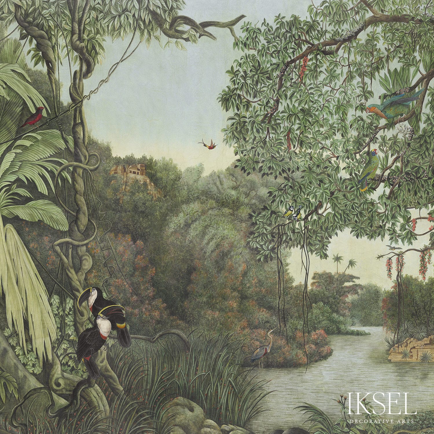 Contemporary wallpaper - SC161 Amazonia - Iksel Decorative Arts ...