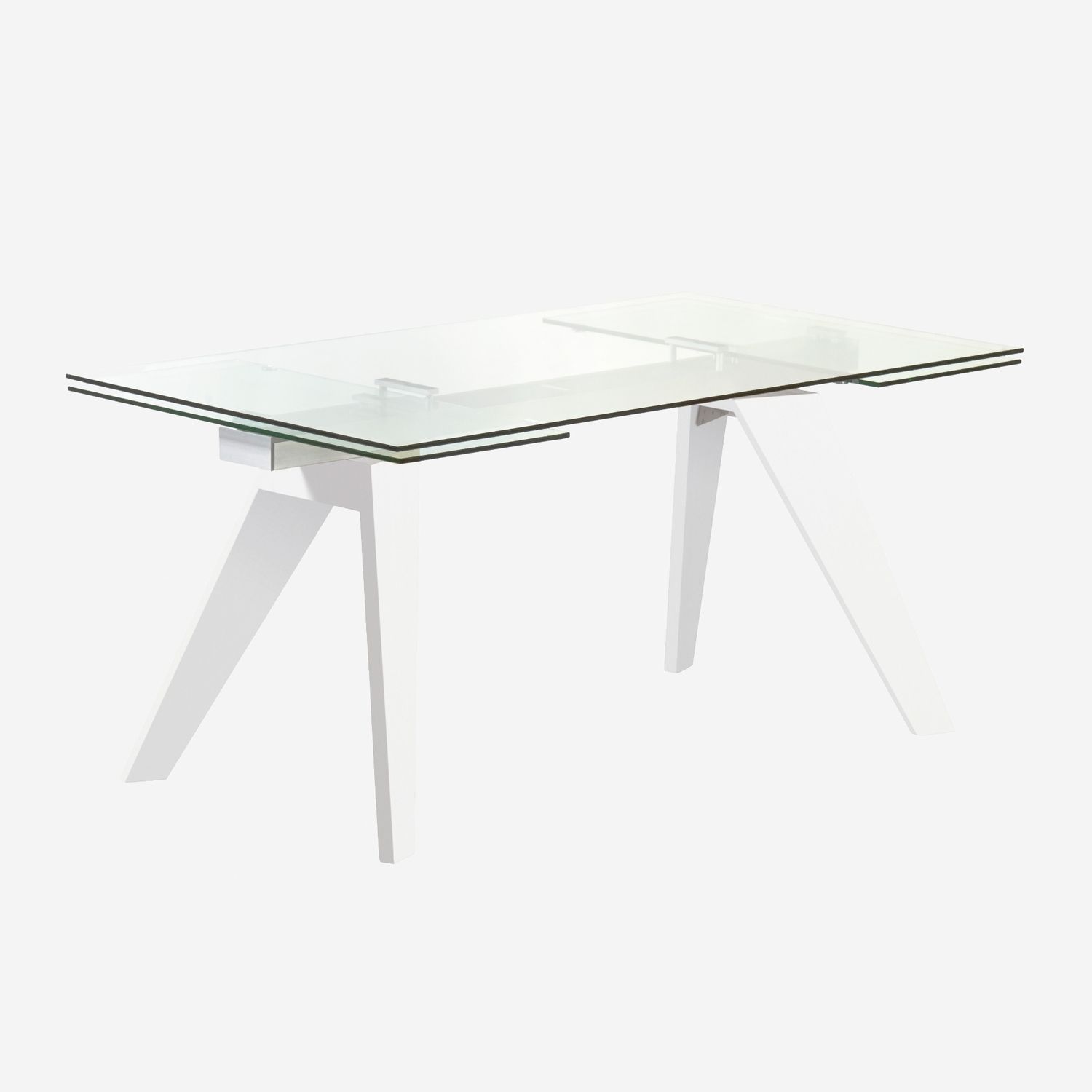 Contemporary dining table - MOUNTAIN - CAMINO A CASA - tempered glass ...