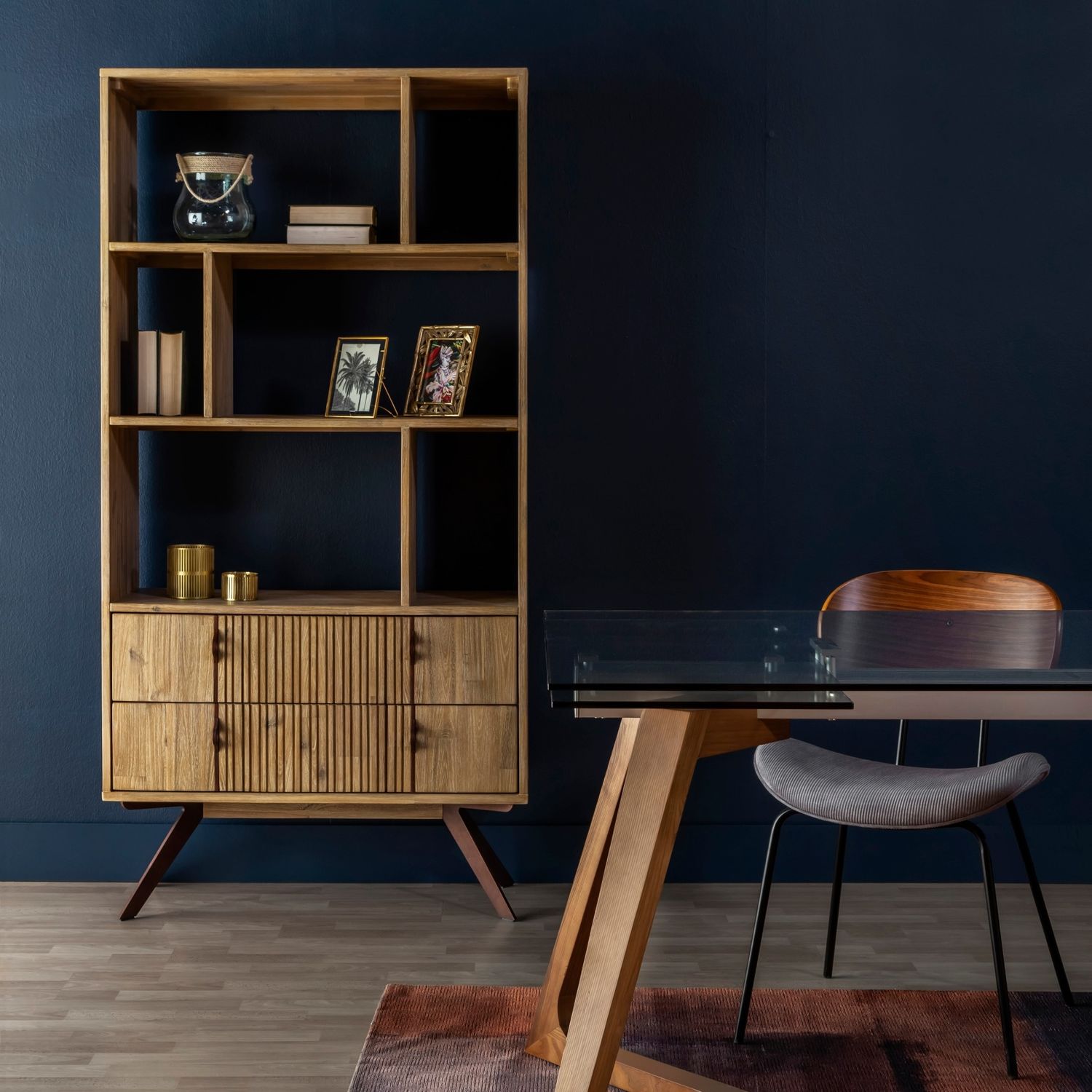 Free-standing bookcase - LIFE - CAMINO A CASA - contemporary / wooden