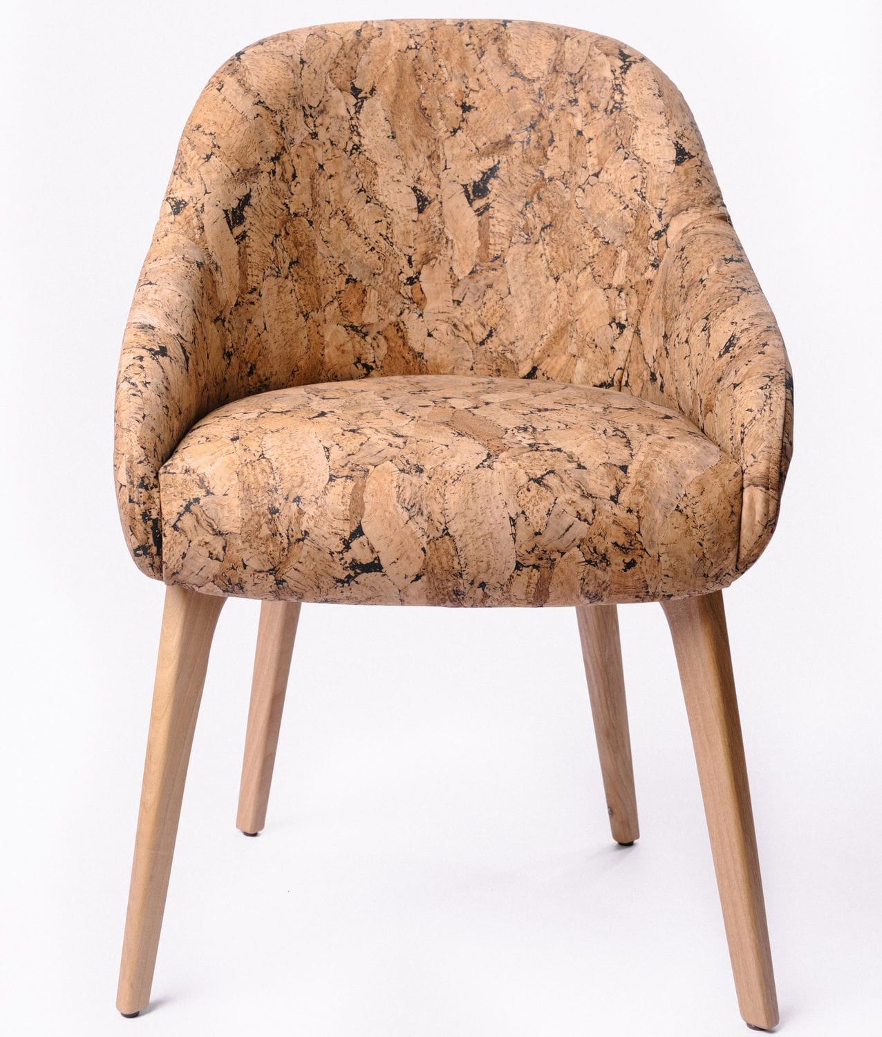 Contemporary chair - NATURAL - CREATIVE-CORK - indoor / cork / wooden base